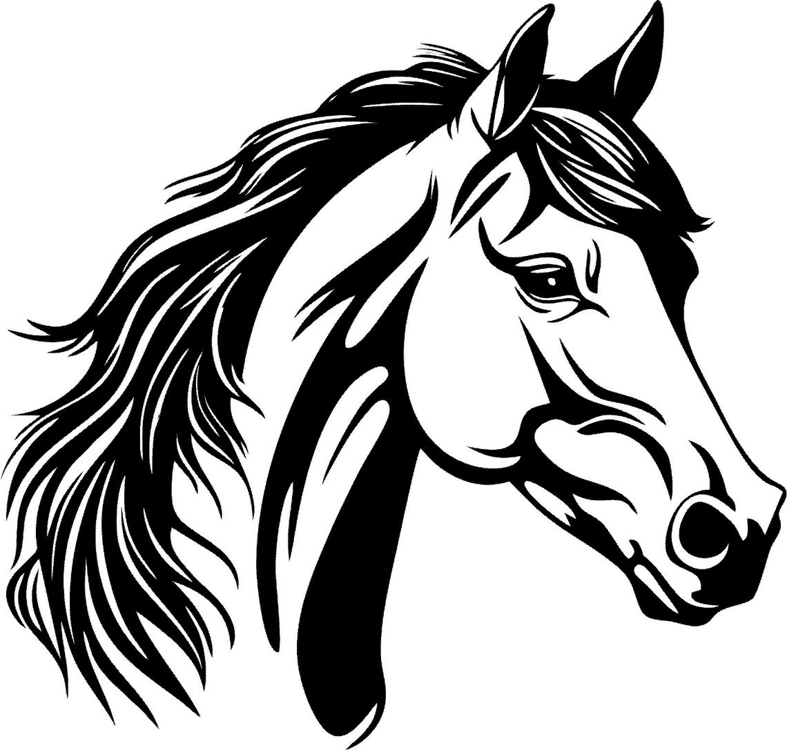 DIGITAL Laser Cut File Horse Head .svg, .ai, .cdr, .png, .pdf - Etsy