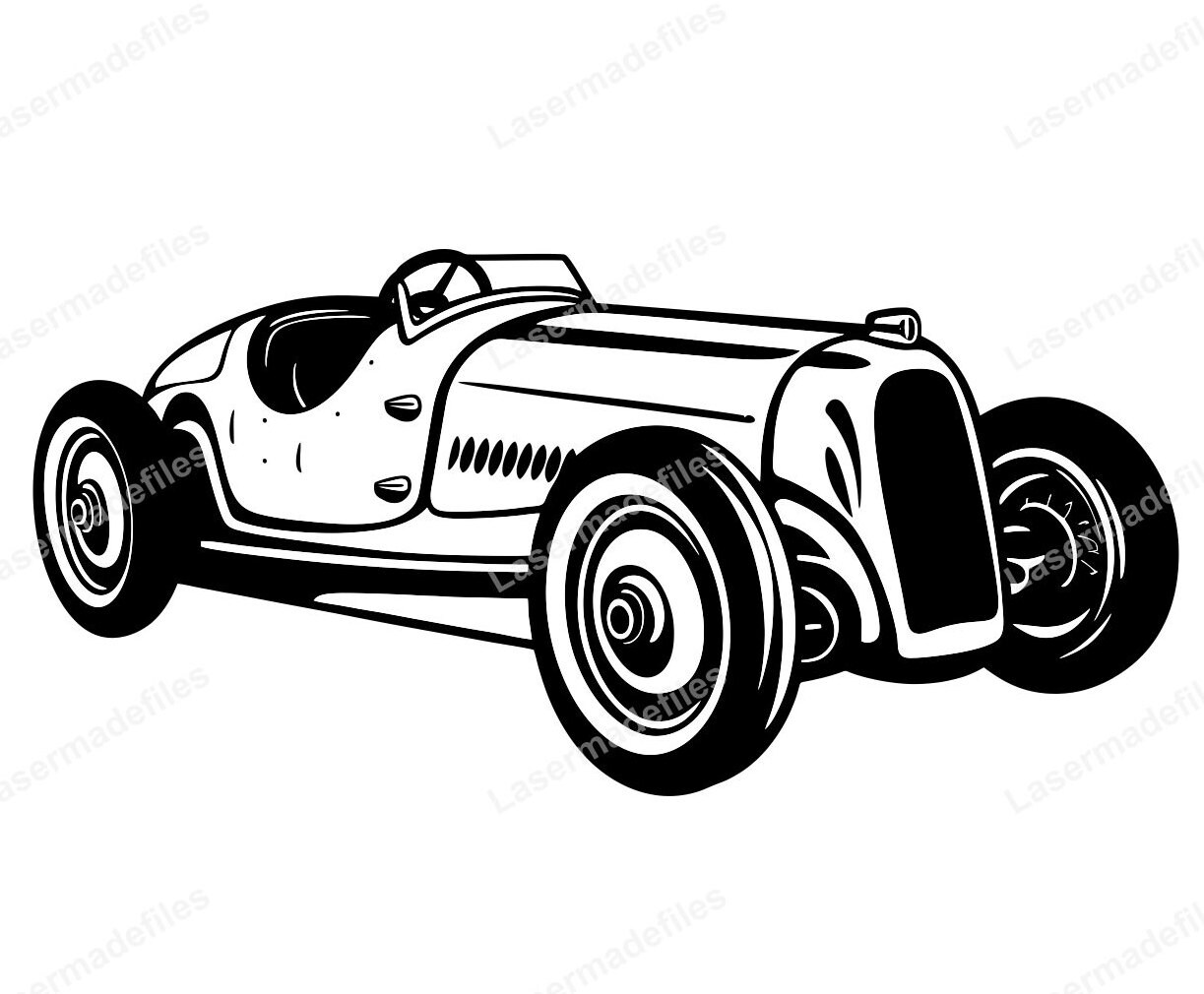 Race Car DIGITAL Laser Cut File, Instant Download, Car Cutting File ...