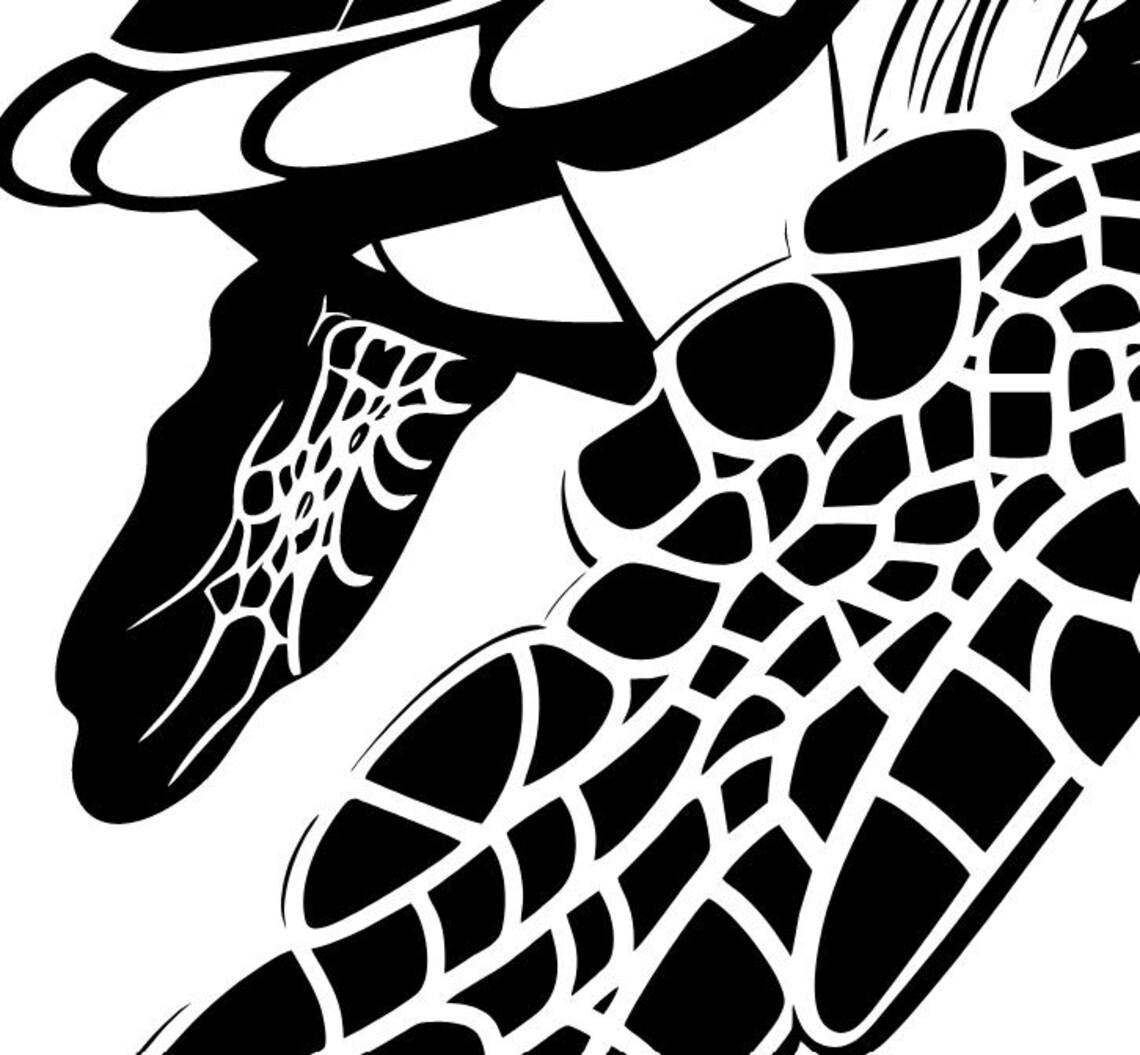 Sea Turtle DIGITAL Laser Cut File, Instant Download .svg, .ai, .cdr ...