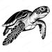 Sea Turtle DIGITAL Laser Cut File, Instant Download .svg, .ai, .cdr ...