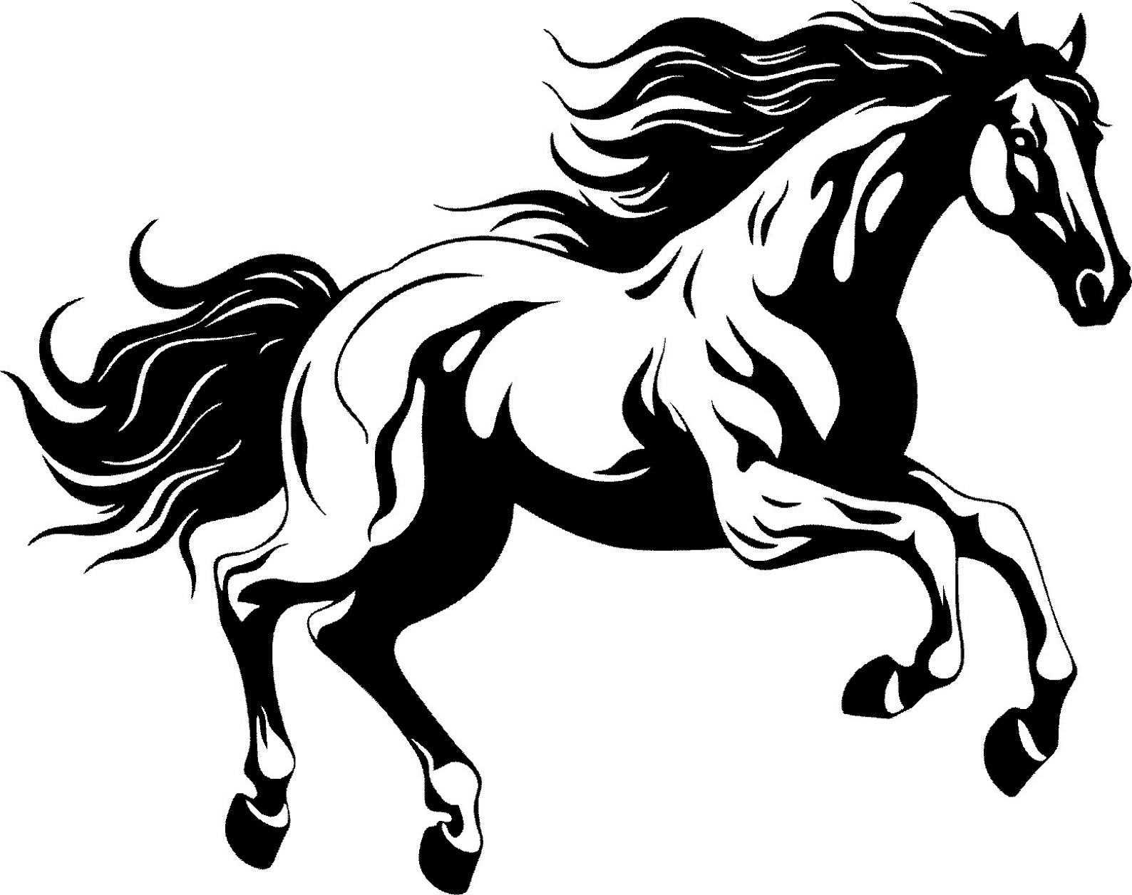 DIGITAL Laser Cut File Running Horse, Instant Download, Vector File ...