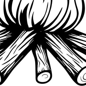 DIGITAL Campfire Laser Cut File, Instant Download .svg, .ai, .cdr, .png ...