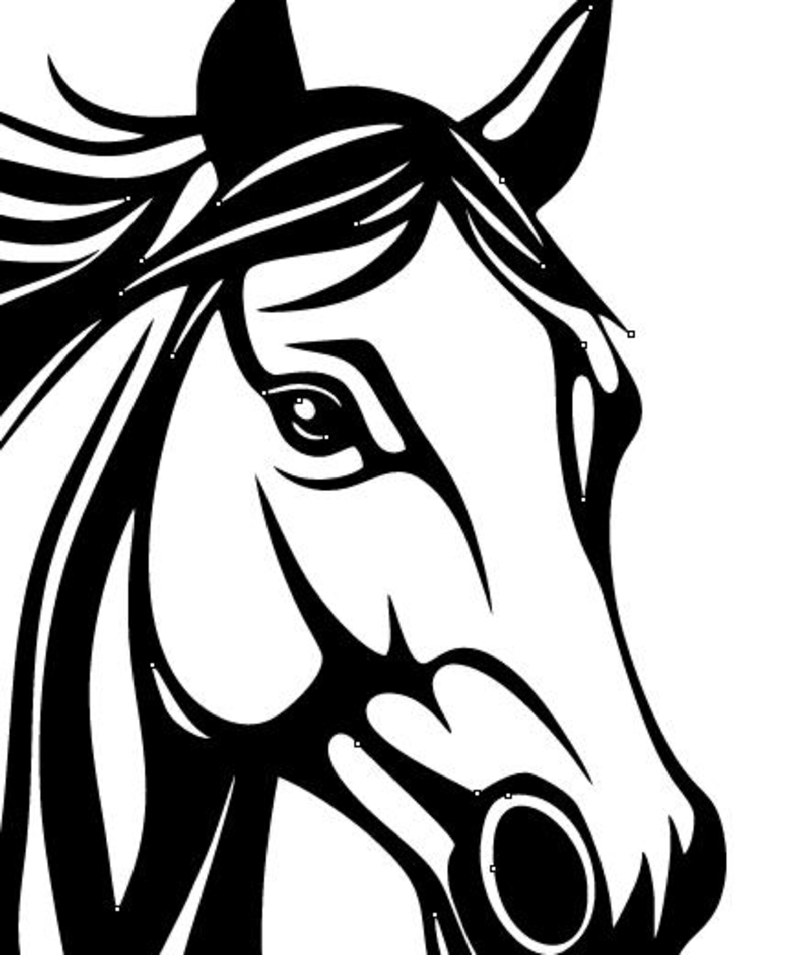 Stallion DIGITAL Vector Laser Cut File, Instant Download .svg, .ai ...
