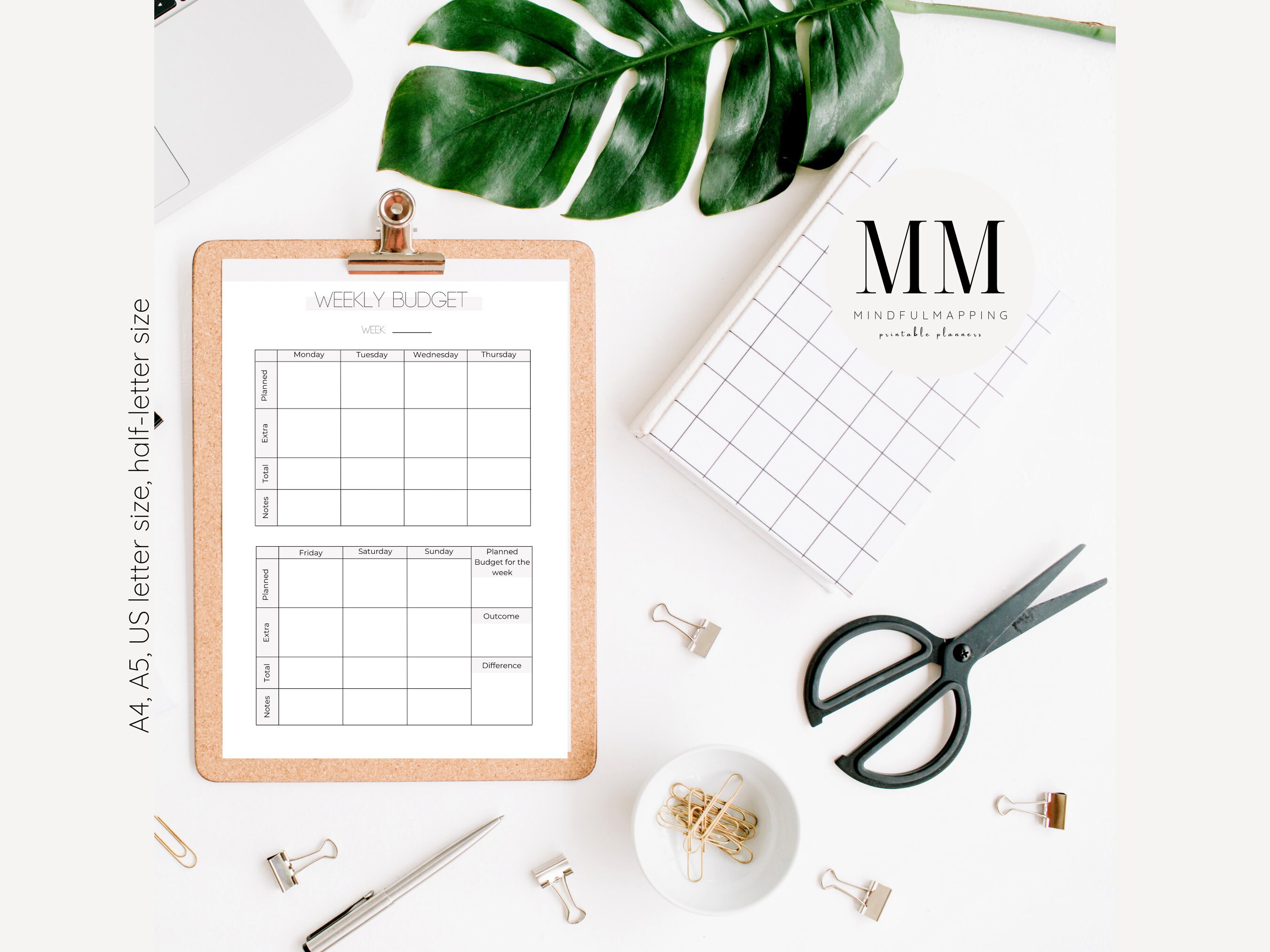 Financial Planner Printable PDF, Finance Tracker, Budget Planner, Bill ...