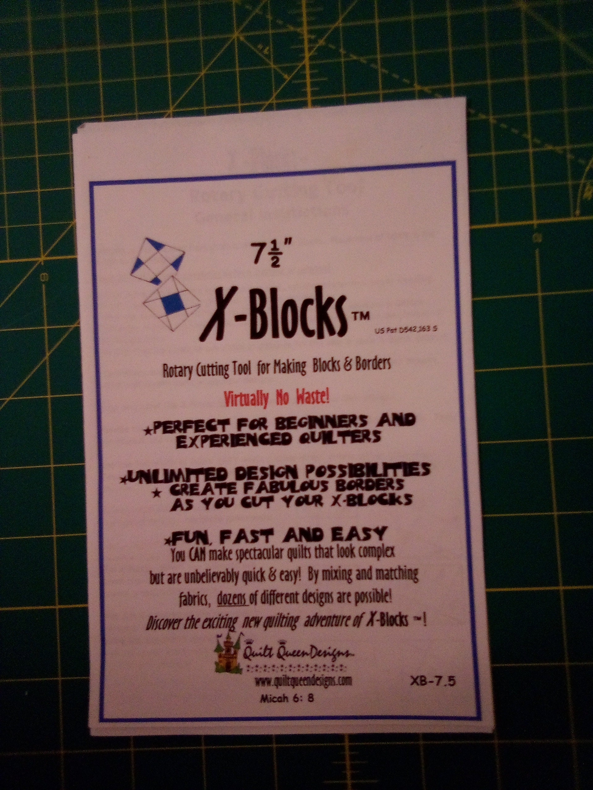 Venetian Tiles Quilt Pattern and X-blocks Template - Etsy