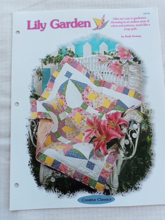 Lily Garden Quilt Pattern With Templates - Etsy