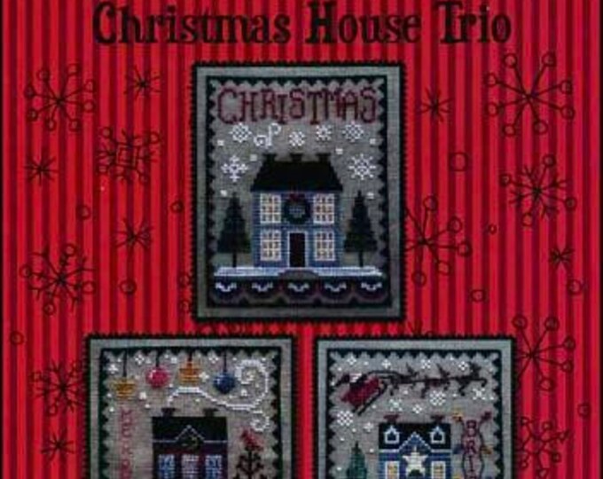 Waxing Moon Designs CHRISTMAS HOUSE TRIO Counted Cross Stitch Pattern ...
