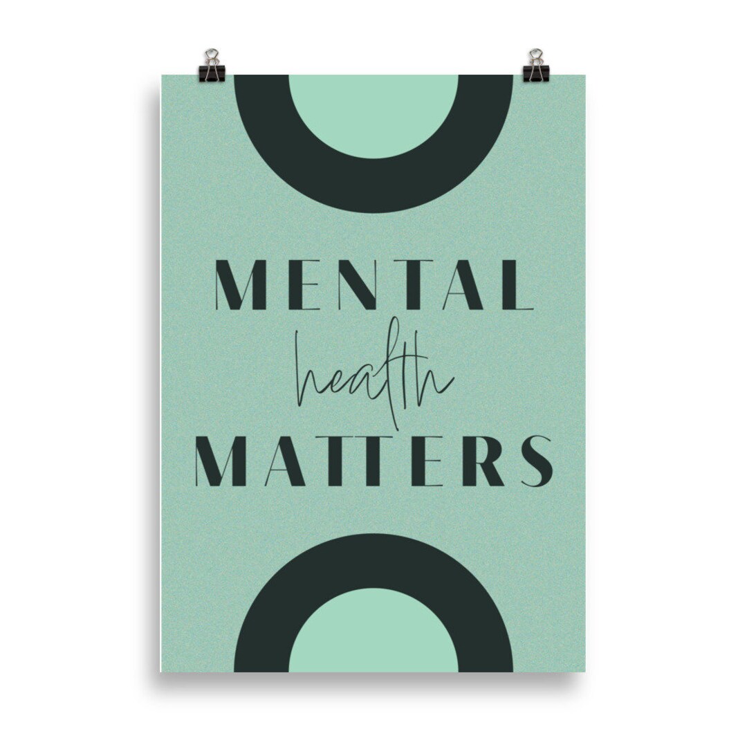 Poster Mental Health Matters - Etsy
