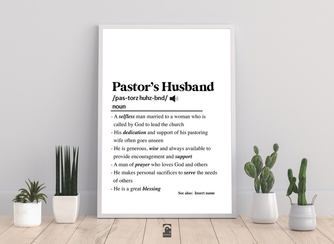 Personalised Pastor's Husband Gift, Pastor's Husband Gift Idea, Custom ...