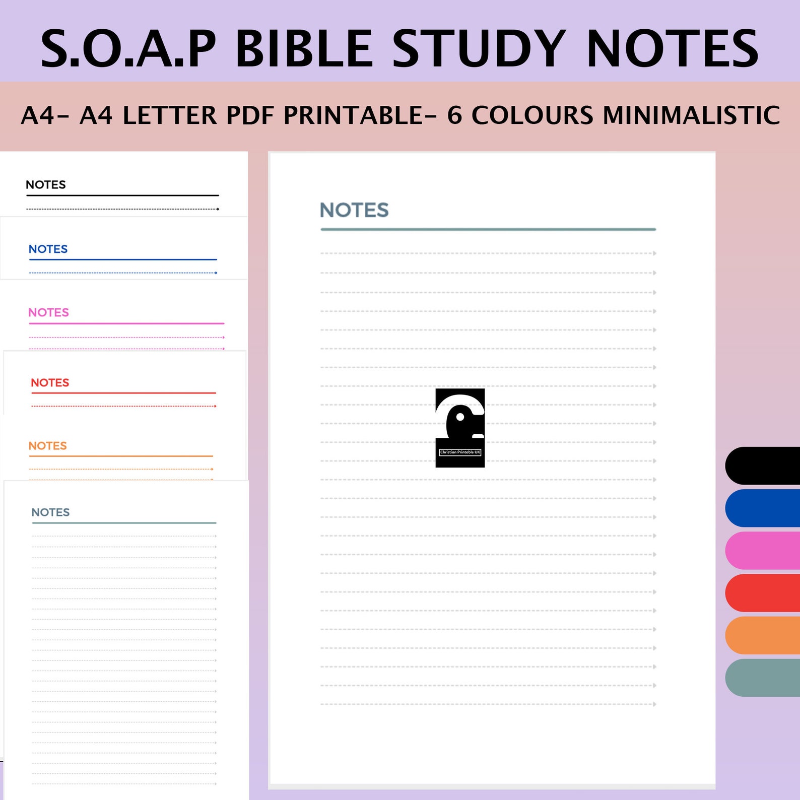 SOAP Bible Study Journal | Printable Bible Study | Bible Journaling ...