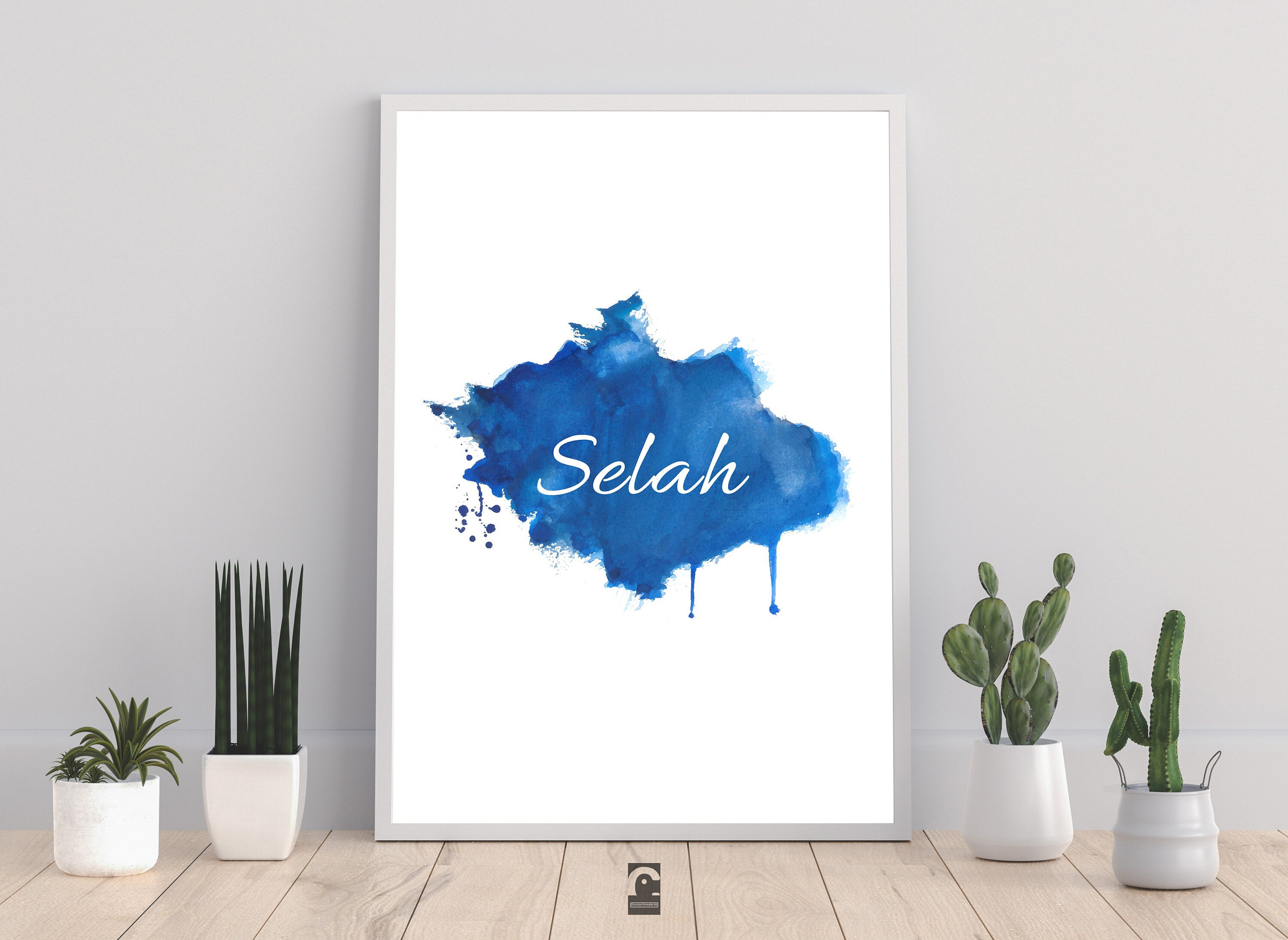Selah Print | Bible Verse Print | Psalm 24:10 | Wall Art | Christian ...