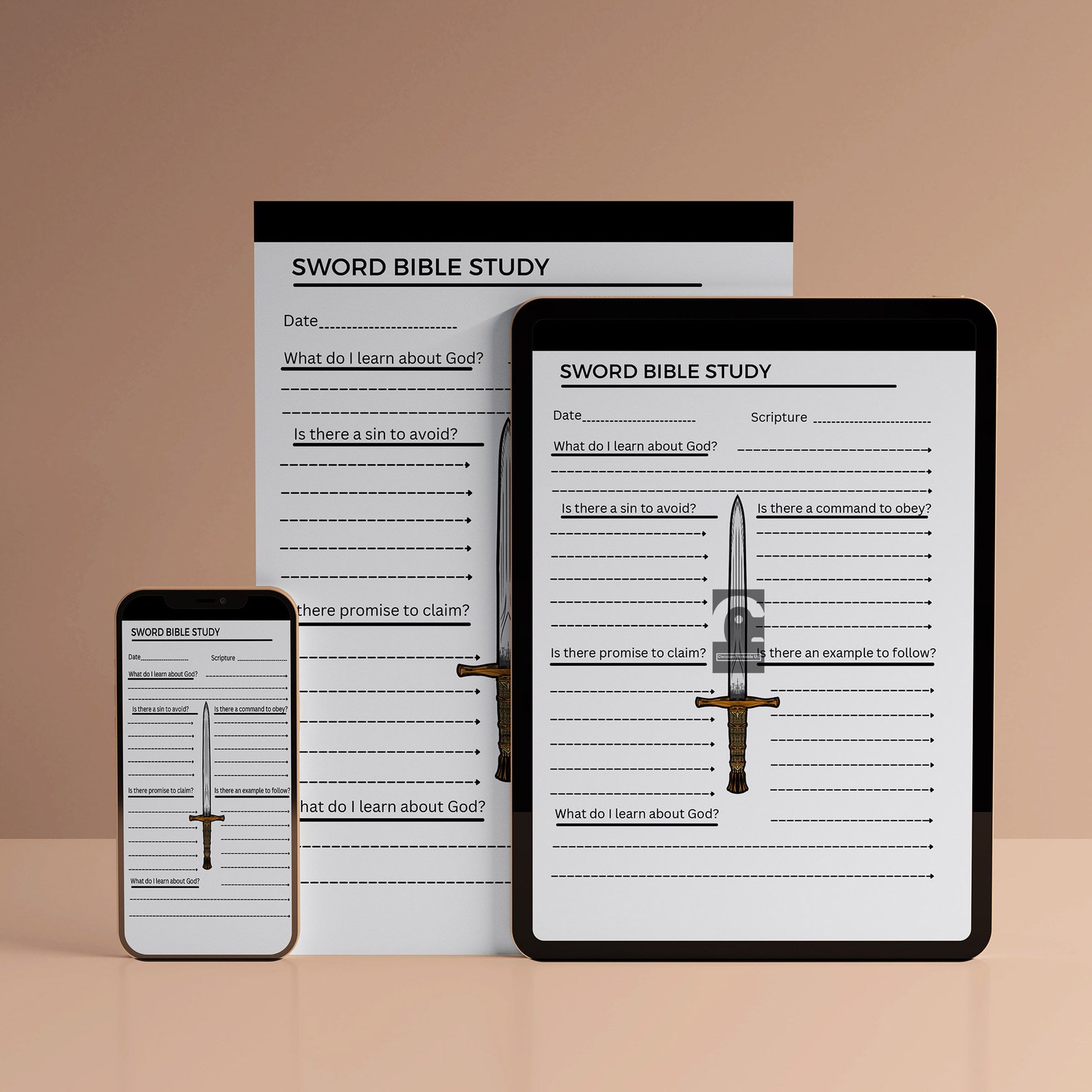 SWORD Bible Study | Printable Sword Notes | Sermon Planner | Faith ...