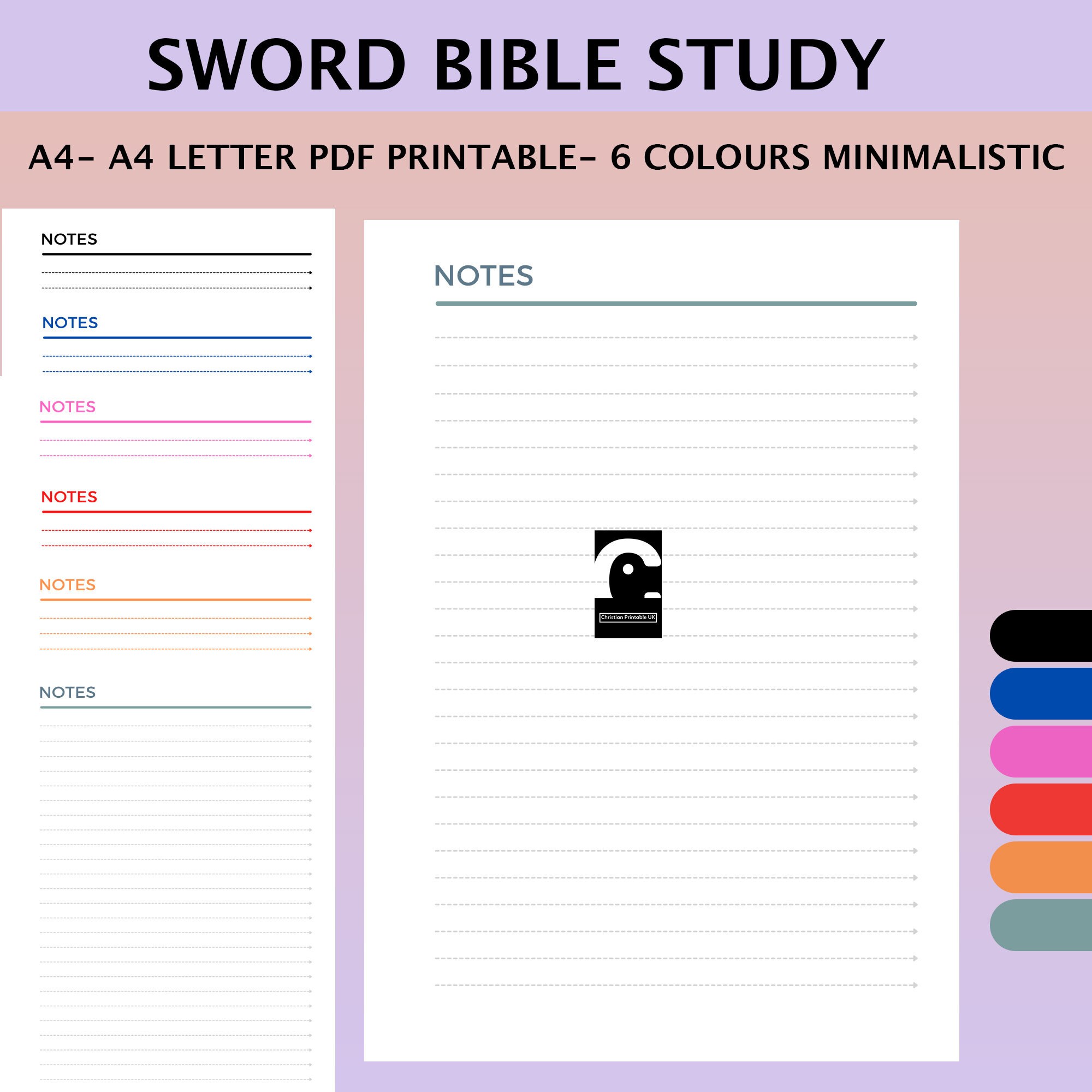 SWORD Bible Study | Printable Sword Notes | Sermon Planner | Faith ...