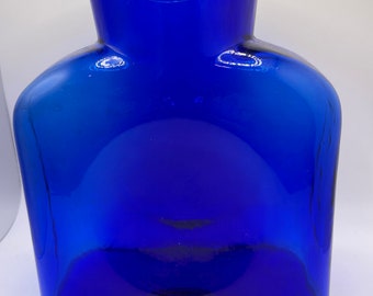 Blue Blenko Pitcher - Etsy