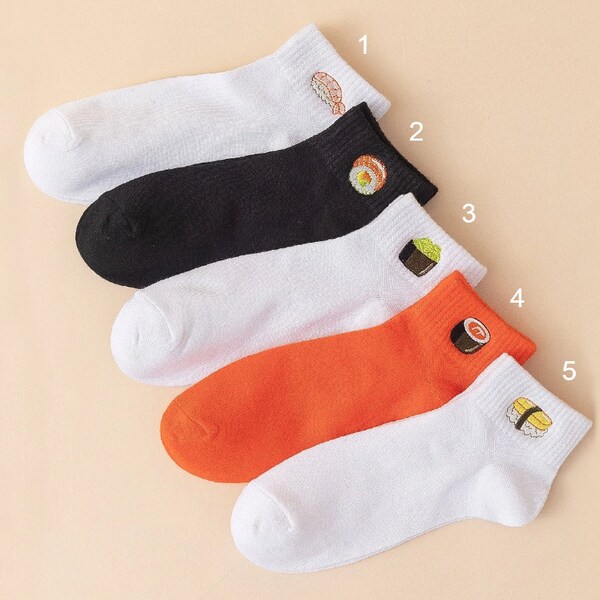 Embroidered Socks - Etsy