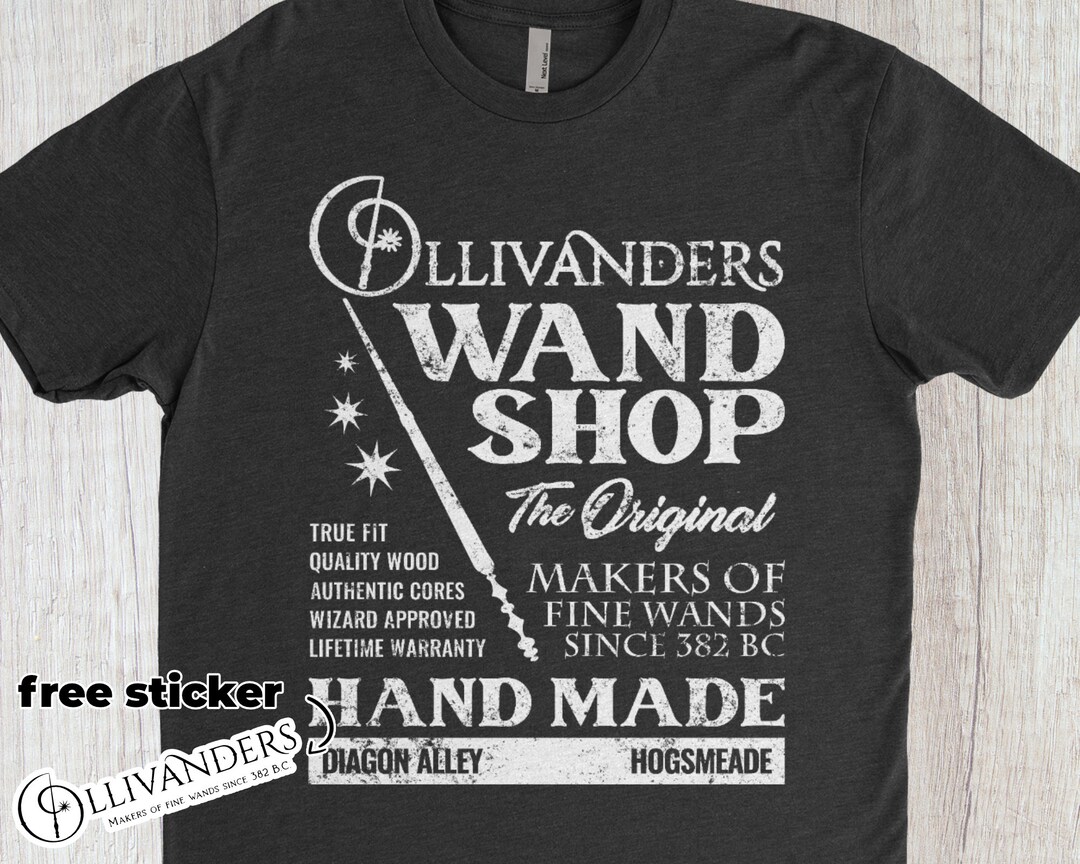 Wizard Wand Shop Shirt | Universal Shirt | Potter Shirts | Magical ...