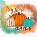 Hey There Pumpkin PNG With Fall Colors Distressed Background, 3 ...