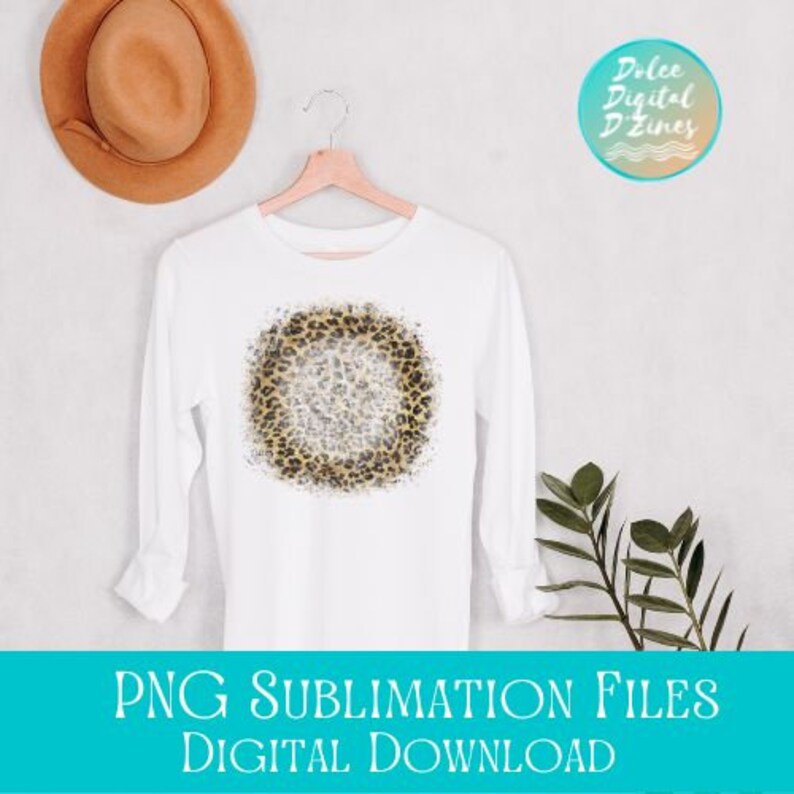 Distressed Leopard Background PNG, Round Leopard Print Background ...