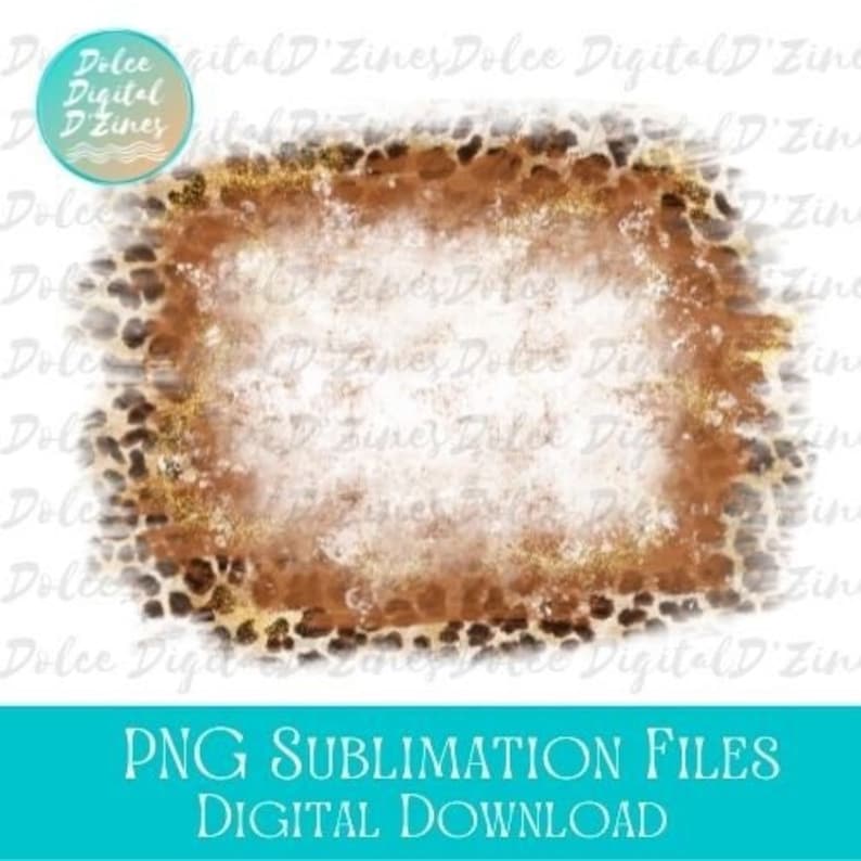 Leopard Print Background PNG, Distressed Leopard Design for Sublimation ...