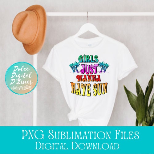 Girls Just Wanna Have Rum PNG for Sublimation, Funny Drinking Design ...