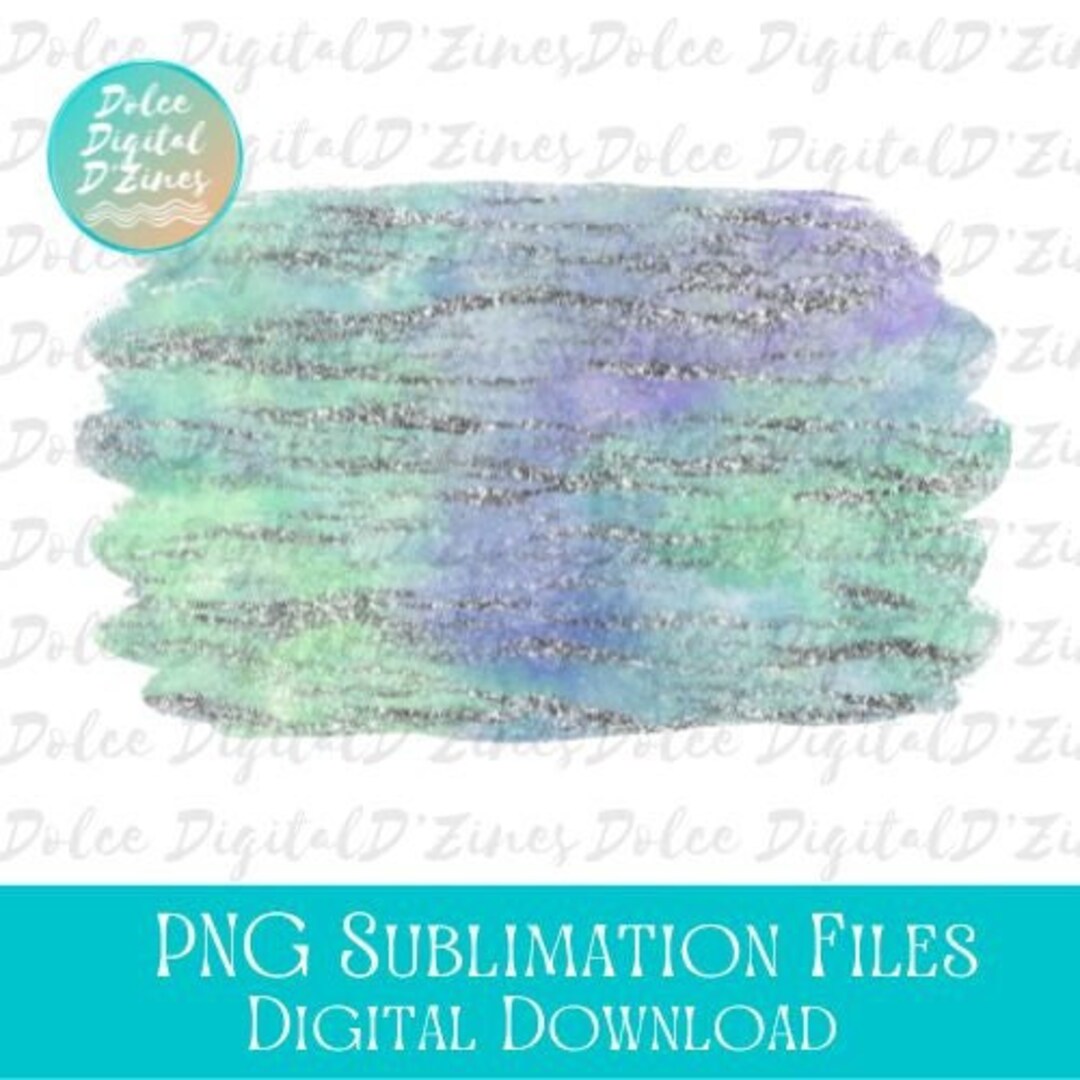 Blue Green Silver Glitter Background PNG, Watercolor Background for ...