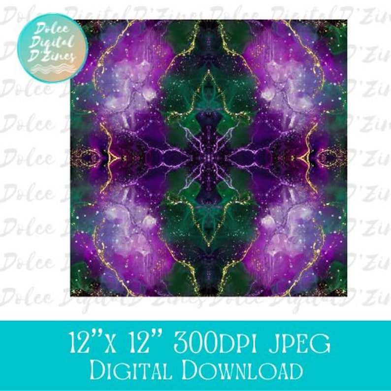 Neon Nights Alcohol Ink Digital Paper Pack, Seamless Digital Paper ...