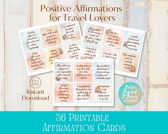 Printable Affirmation Cards for Beach Lovers, Daily Affirmations ...