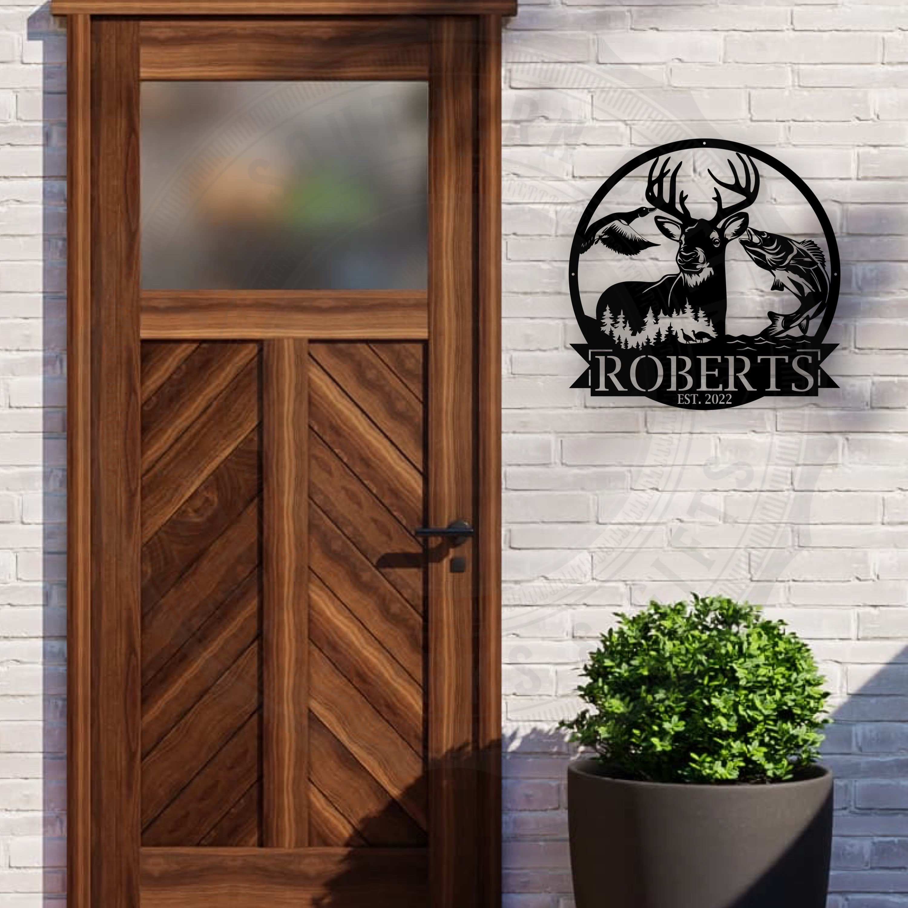 Custom Outdoorsman Metal Sign II Metal Welcome Outdoor Sign, Cabin ...