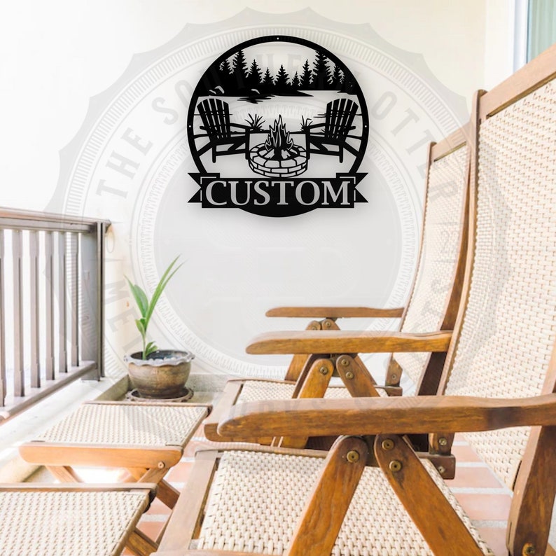 Custom Campfire Metal Sign II Lake, Metal Outdoor Sign, Camping Gifts ...