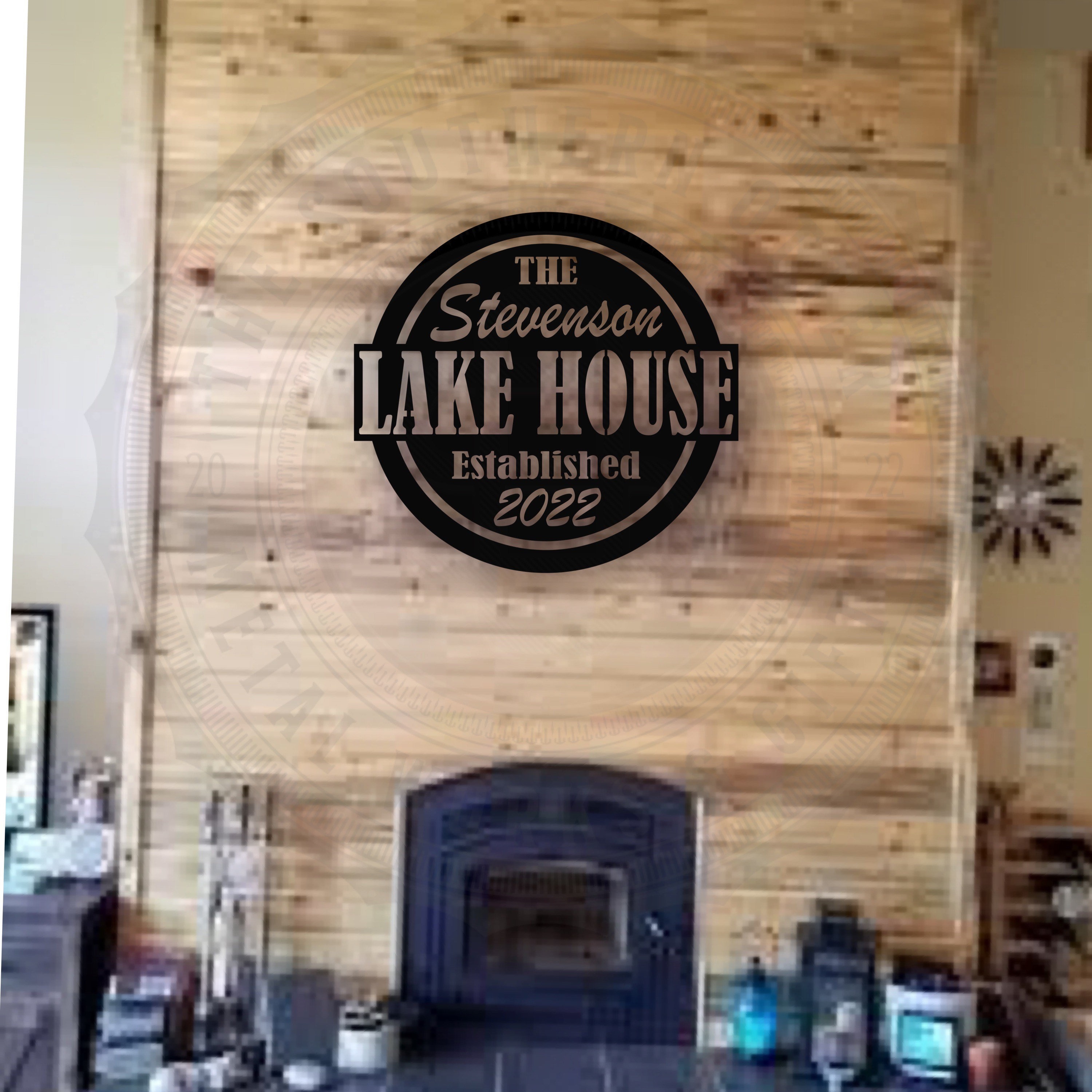 Custom Lake House Metal Name Sign II Metal Welcome Outdoor Sign, Cabin ...