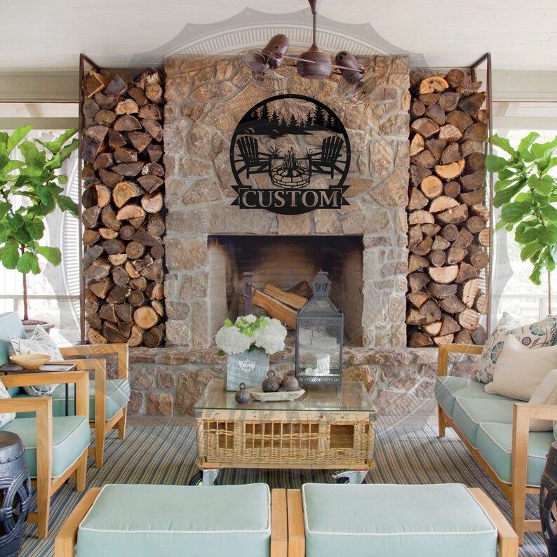 Custom Campfire Metal Sign II Lake, Metal Outdoor Sign, Camping Gifts ...