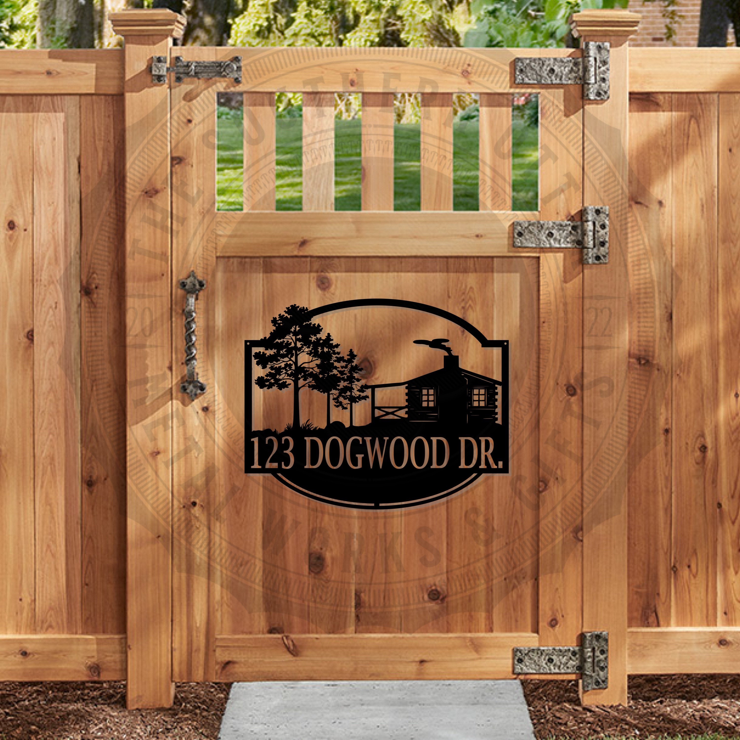 Custom Cabin Metal Sign II Metal Welcome Outdoor Sign, Cabin Gifts ...