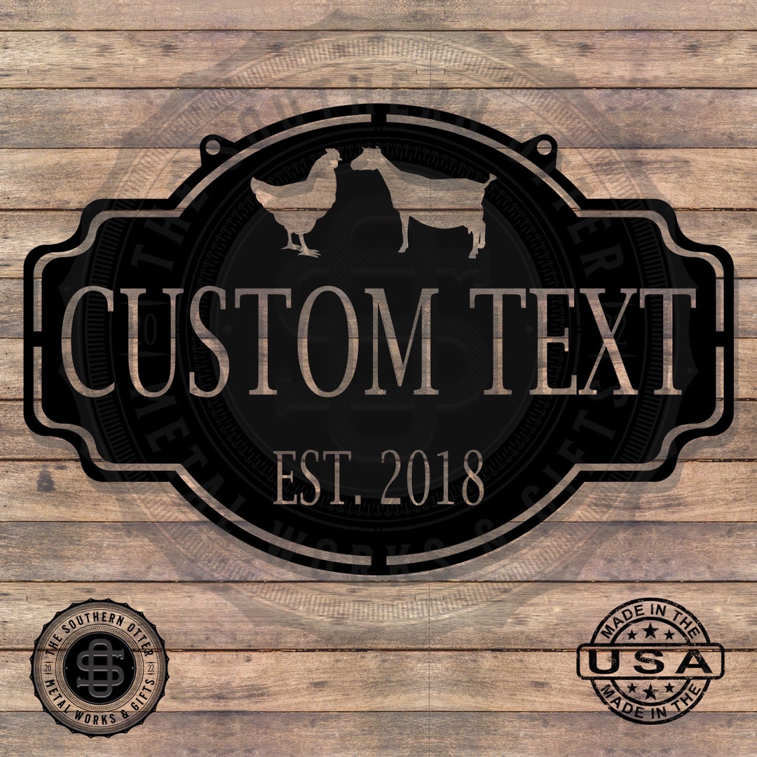 Custom Homestead Metal Sign II Welcome Outdoor Sign, Homestead Gifts ...
