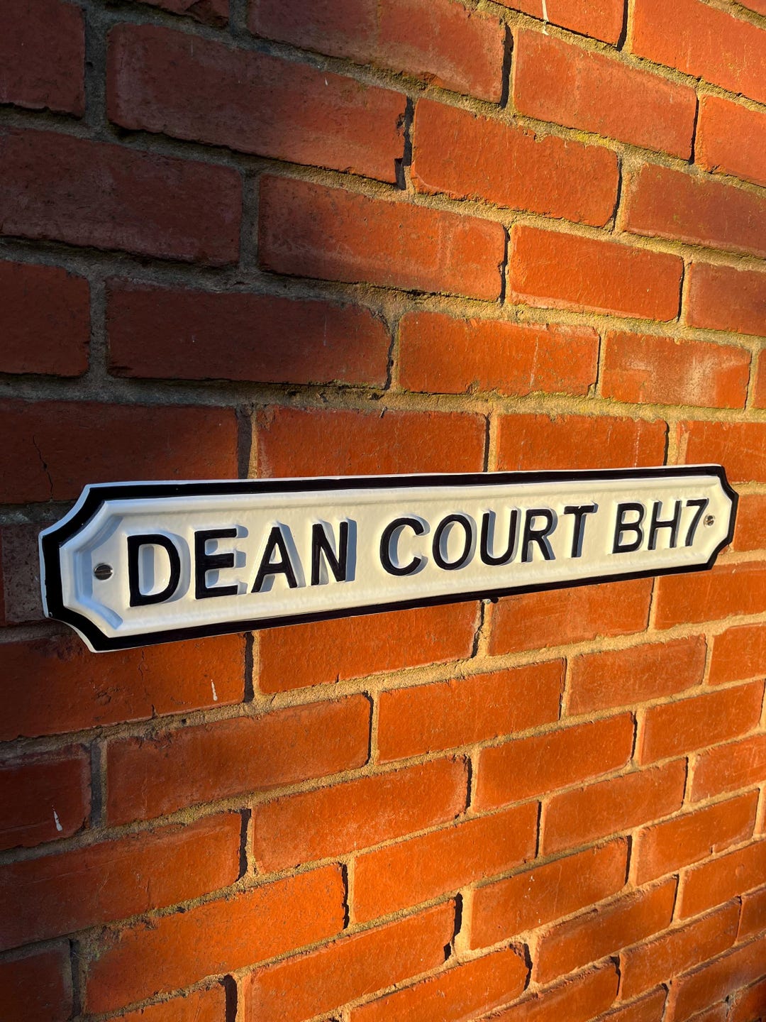 DEAN COURT BH7 Vintage Style Bournemouth Football Road Street Sign ...