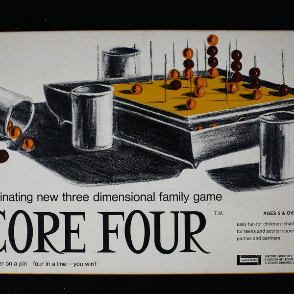 Score Four Game - Etsy
