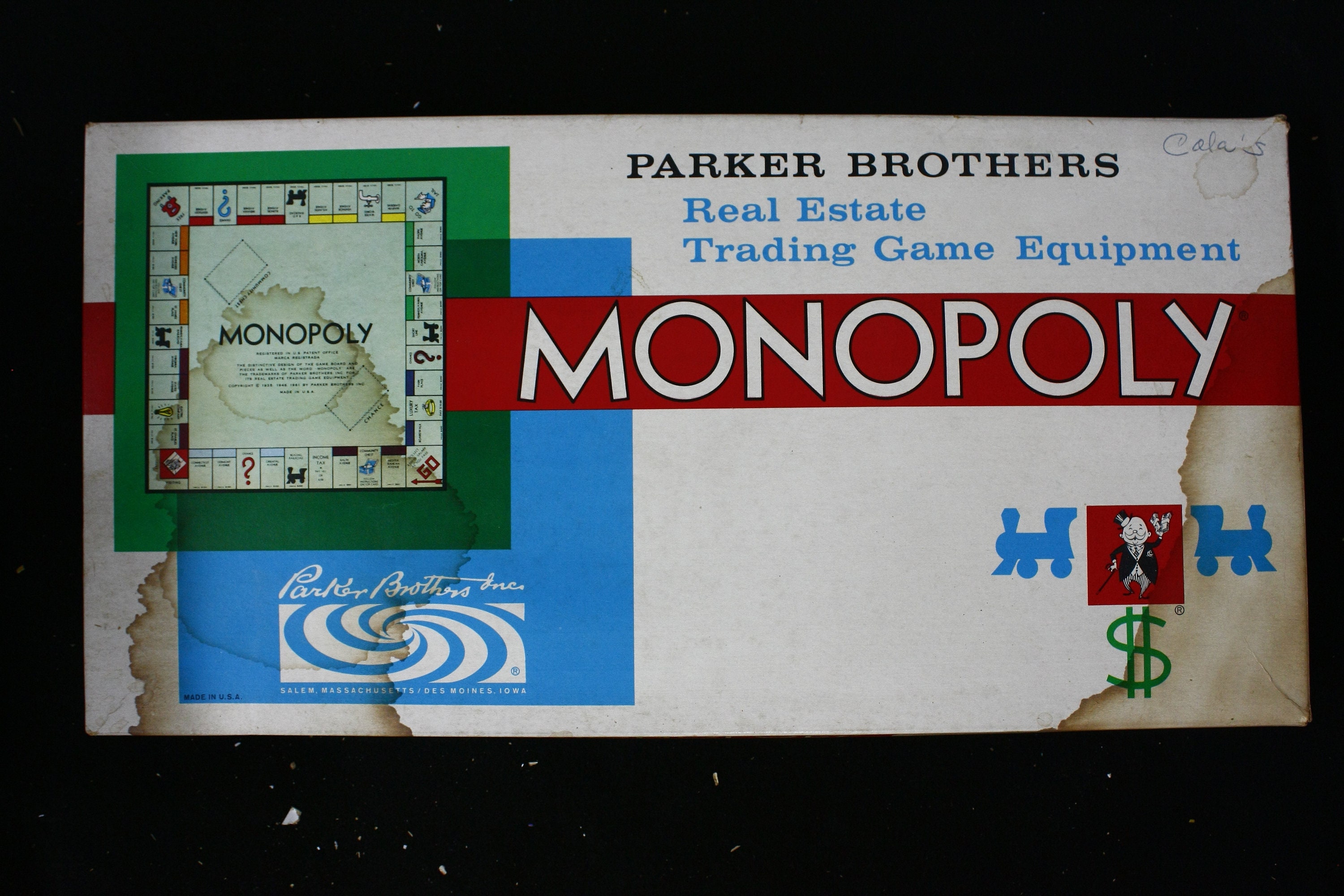 Vintage Parker Brothers Monopoly 1961 Board Game - Etsy