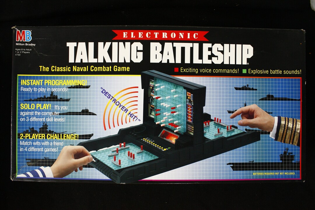 Electronic Talking Battleship 1989 Milton Bradley Talking - Etsy