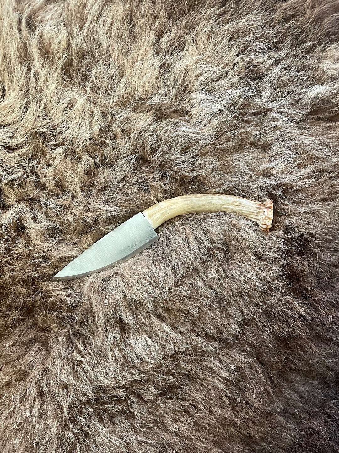 Handmade Whitetail Antler Skinning Knife - Etsy