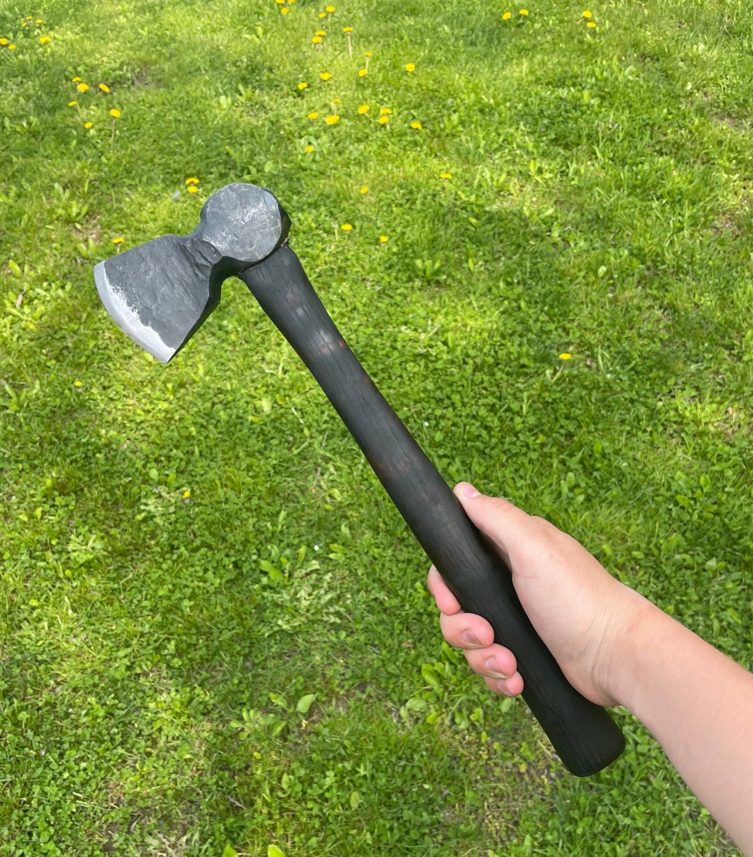 Handforged Tomahawk With Burnt Wood Handle - Etsy
