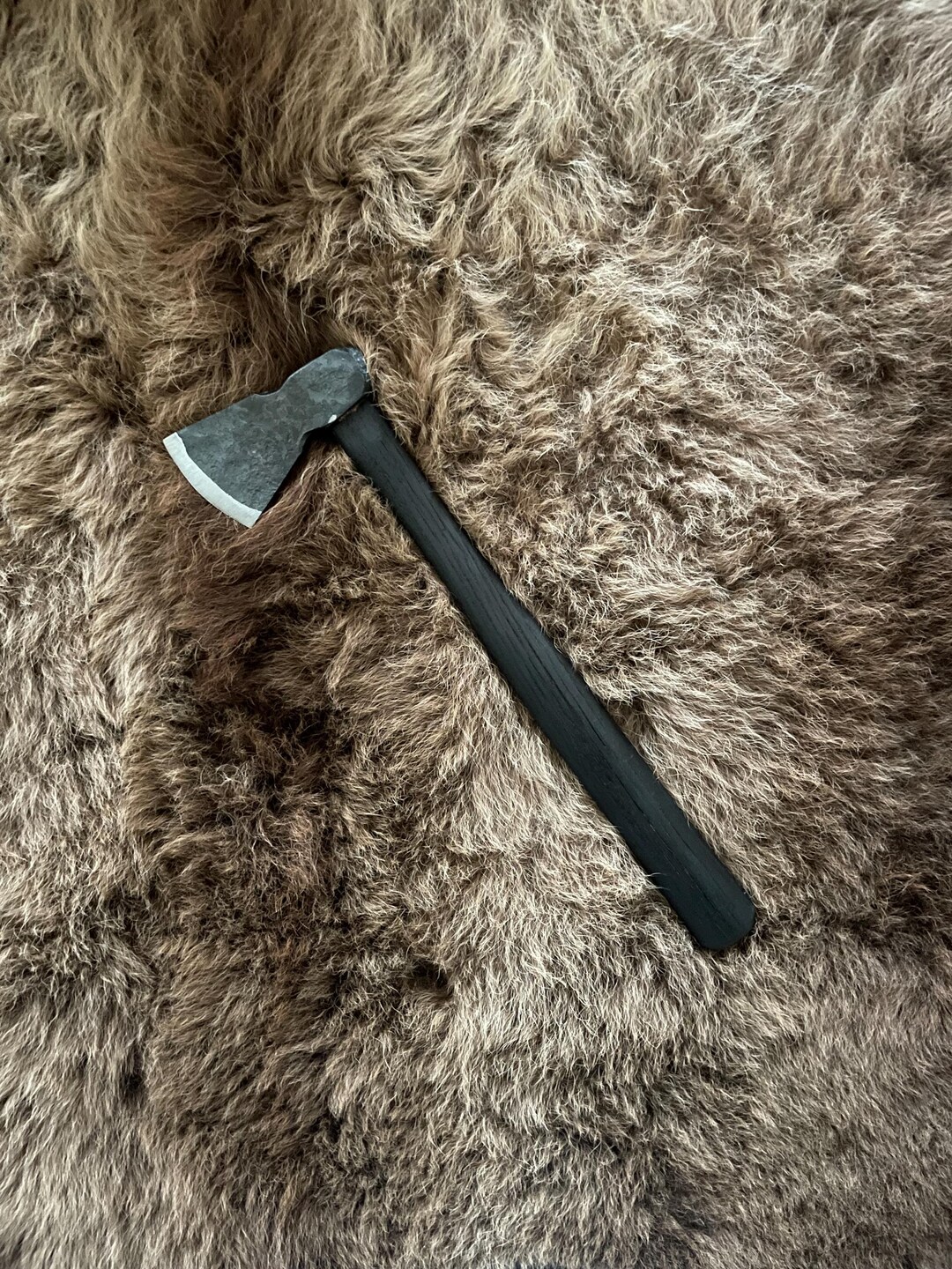 Hand Forged Tomahawk With Burnt Wood Handle - Etsy