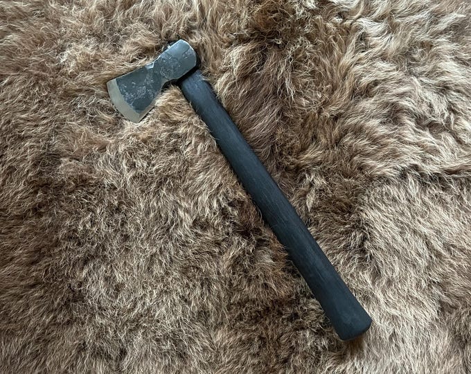 Handforged Tomahawk With Burnt Wood Handle - Etsy