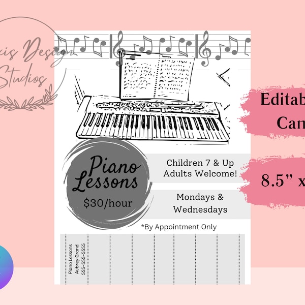 Piano Lessons - Etsy
