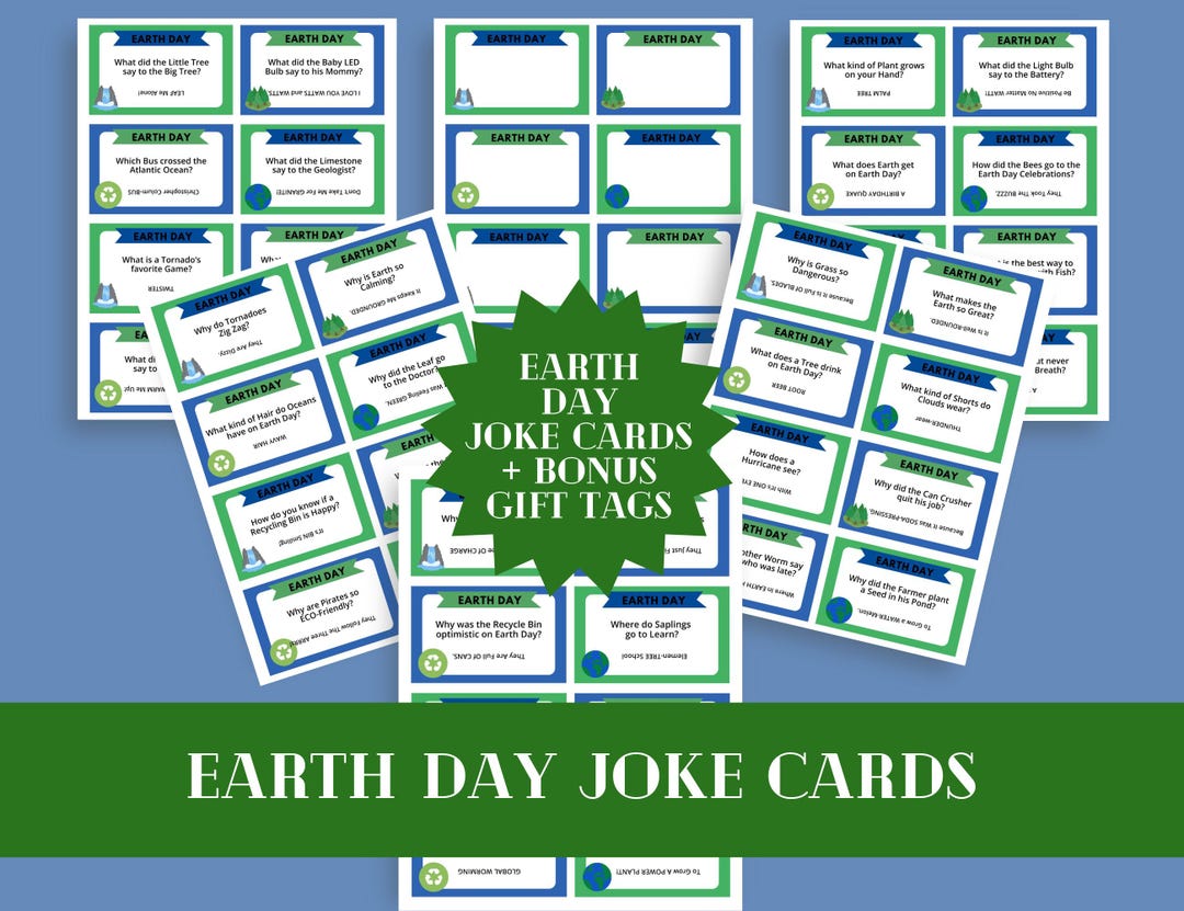 Earth Day Lunchbox Joke Printables, Happy Earth Day, Kids Celebrate ...