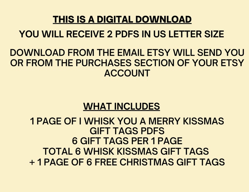 WHISK You a Merry KISSMAS Christmas Gift Tags for Teachers - Etsy