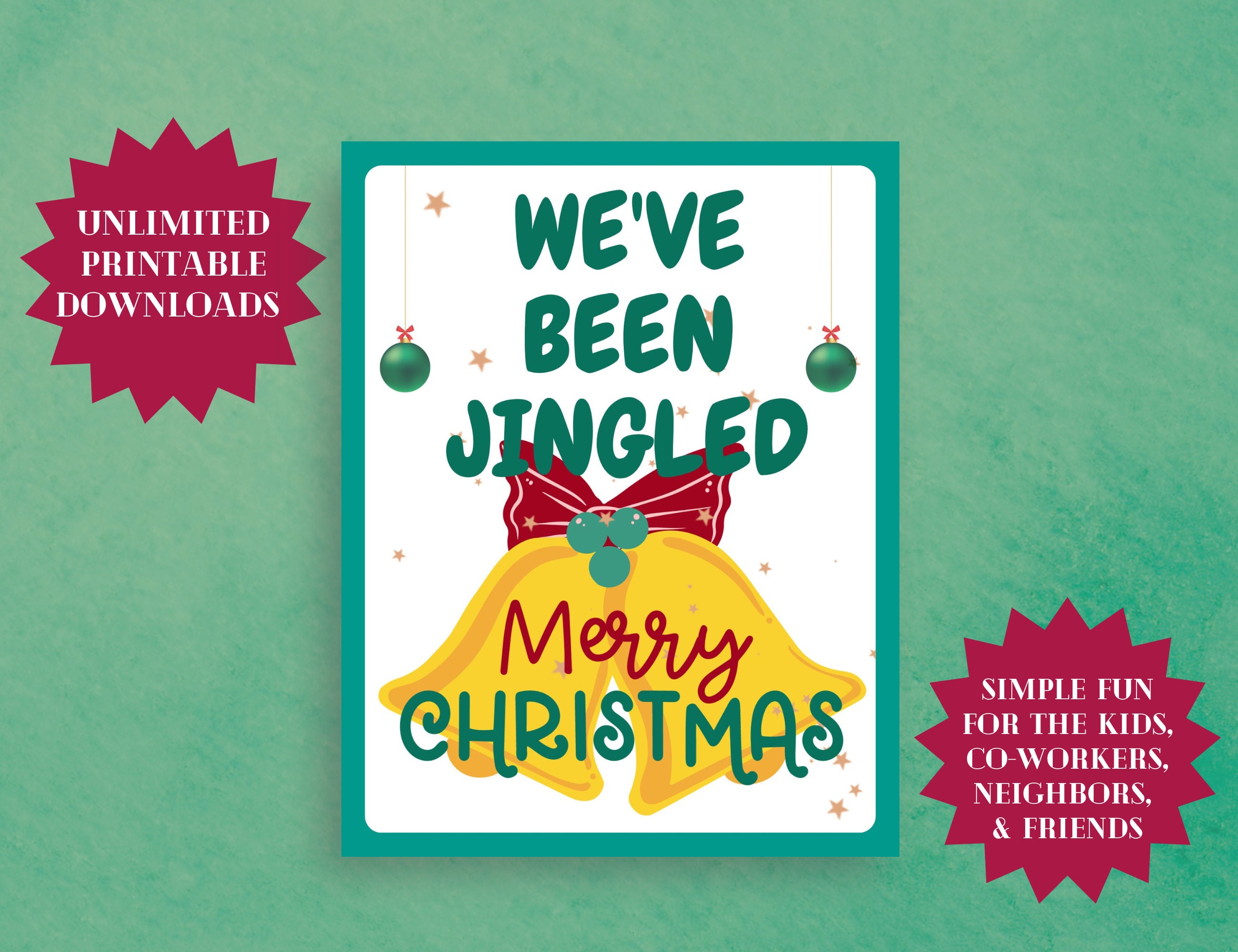 You've Been Jingled Game Printable, We've Been Jingled, Christmas ...