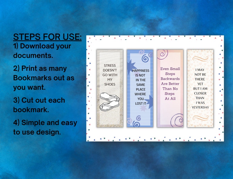 Positive Affirmation Bookmarks for Teens: Inspirational Quotes (PDF) - Etsy