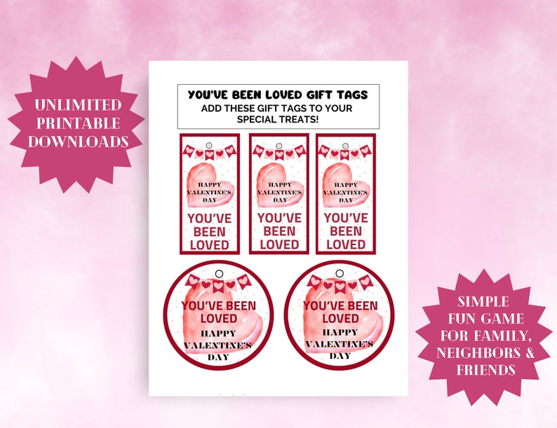 You've Been Loved Game Printable, We've Been Loved, Valentine's Day ...
