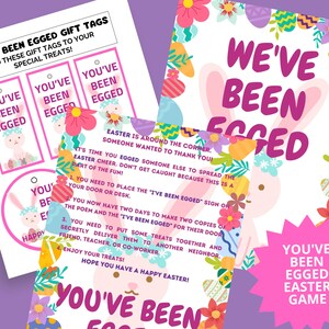 You've Been Egged Game Printable, We've Been Egged, Easter Egged Kit ...
