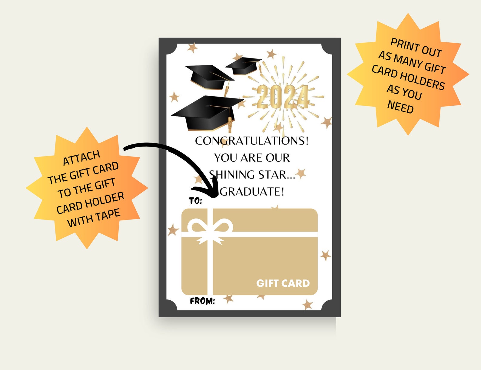 Graduation Gift Card Holder, Money Card, Congratulations Graduation ...
