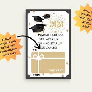 Graduation Gift Card Holder, Money Card, Congratulations Graduation ...